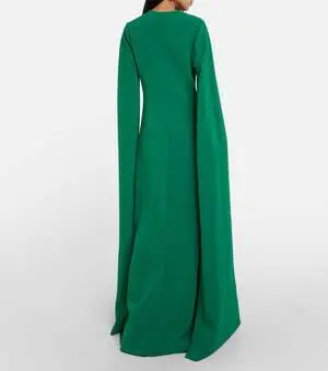 Elie Saab Embellished Cady Gown