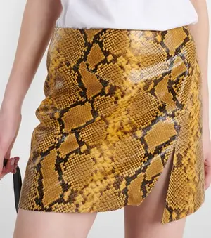 Isabel Marant Étoile Blair Snake-effect Leather Miniskirt