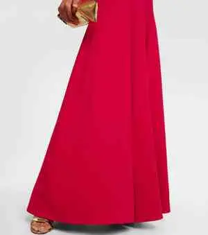 EMILIA WICKSTEAD Oakley Pleated Crêpe Maxi Dress