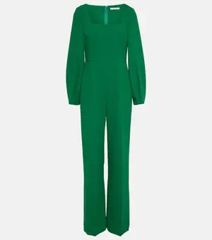 EMILIA WICKSTEAD Pattie Crêpe Jumpsuit - Green