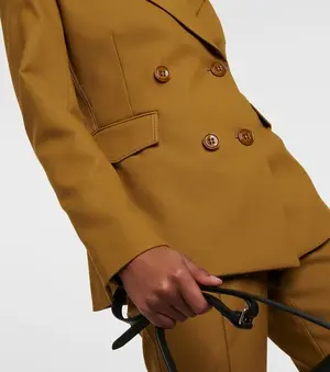 Dorothee Schumacher Double-breasted Blazer In Olive