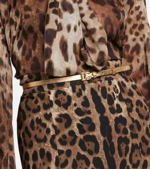 Dolce & Gabbana Dg Leather Belt - Gold