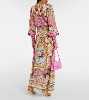 Camilla Floral Printed Silk Maxi Dress