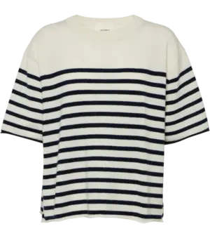 LISA YANG Cila Striped Cashmere T-shirt - Multicoloured
