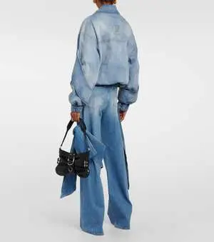 Blumarine Denim Bomber Jacket