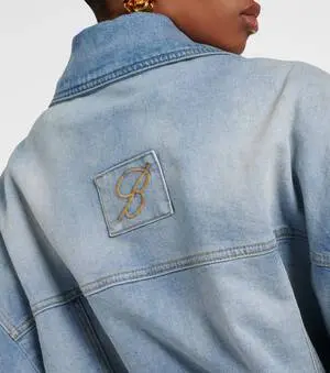 Blumarine Denim Bomber Jacket
