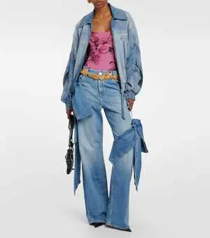 Blumarine Denim Bomber Jacket