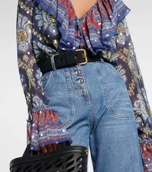 Etro Suede Leather Belt