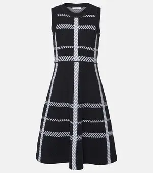 Dorothee Schumacher Checked Midi Dress - Black