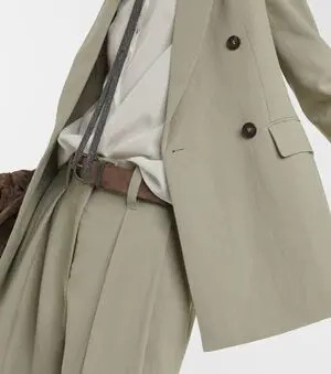 Brunello Cucinelli Double-breasted Blazer - Green
