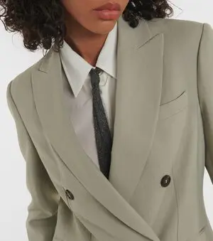 Brunello Cucinelli Double-breasted Blazer - Green