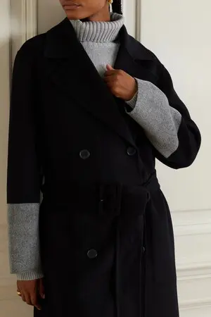 JOSEPH Merton Belted Double-breasted Wool Coat