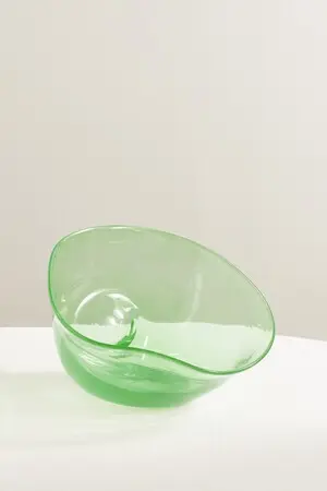 Completedworks Thaw Asymmetric Recycled-glass Bowl - Green