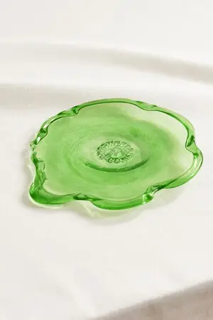 Completedworks Thaw Recycled-glass Side Plate - Green