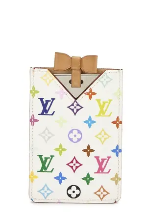 LOUIS VUITTON Takashi Murakami X Monogram Multicolore Etui Miroir - White