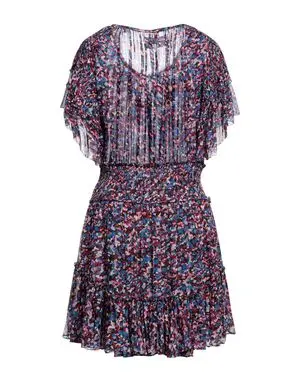 MARANT ETOILE Viscose Floral Mini Dress - Purple