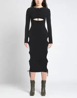 ANDREĀDAMO Midi Knit Dress - Black