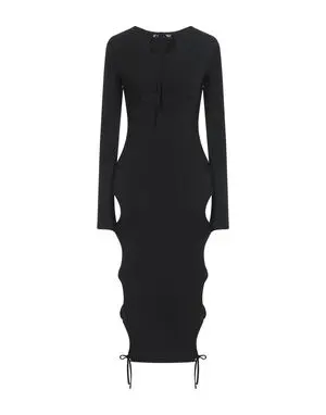 ANDREĀDAMO Midi Knit Dress - Black