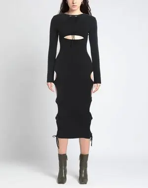 ANDREĀDAMO Midi Knit Dress - Black