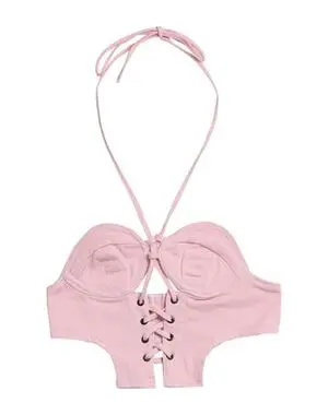 JULFER Halterneck Corset Top - Pink