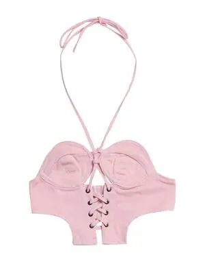 JULFER Halterneck Corset Top - Pink