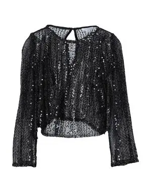Topshop Metallic Fiber Top