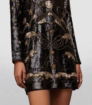 ALLSAINTS Embellished Noushka Mini Dress