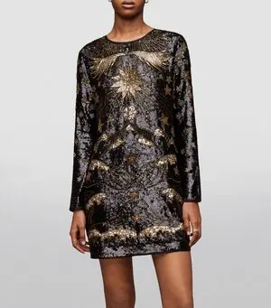 ALLSAINTS Embellished Noushka Mini Dress
