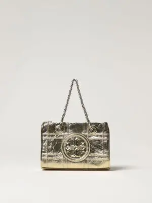 Tory Burch Fleming Metallic Leather Shoulder Bag