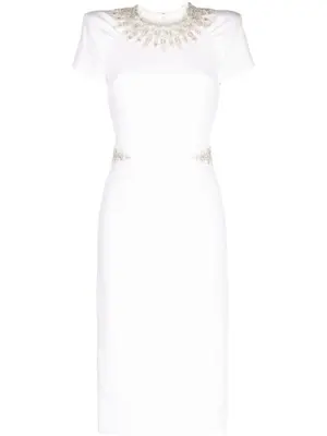 Jenny Packham Ines Beaded Midi Dress