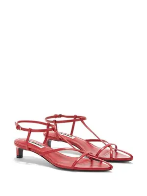 JIL SANDER Pointed Open-toe Leather Sandals