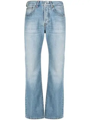 Victoria Beckham Logo-patch Straight Jeans
