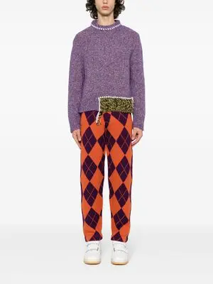 LIBERAL YOUTH MINISTRY Arlequin Wool Trousers