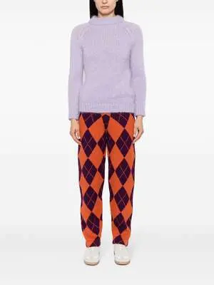 LIBERAL YOUTH MINISTRY Arlequin Wool Trousers
