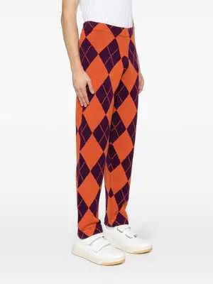LIBERAL YOUTH MINISTRY Arlequin Wool Trousers