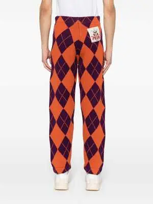 LIBERAL YOUTH MINISTRY Arlequin Wool Trousers