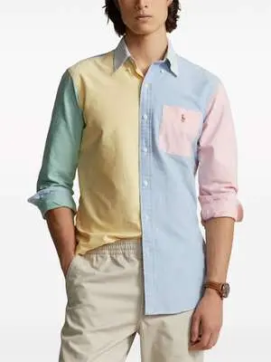 Polo Ralph Lauren Oxford Colour-block Cotton Shirt - Yellow
