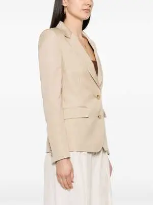 Stella McCartney Notched-lapels Blazer - Neutrals