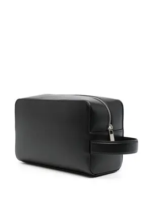 Off-White Quote-print Leather Wash Bag