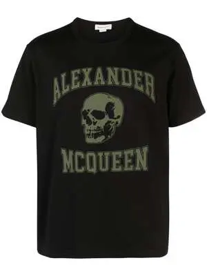 Alexander McQueen Logo-print Cotton T-shirt - Black