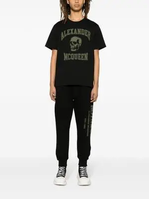Alexander McQueen Logo-print Cotton T-shirt - Black