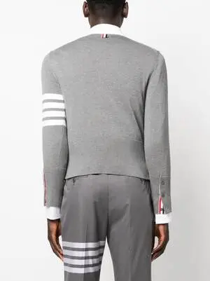 Thom Browne 4-bar Cable-knit Sweatshirt - Grey