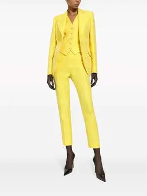 Dolce & Gabbana Jacquard Cotton-blend Waistcoat - Yellow