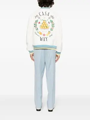 Casablanca Trophy Bomber Jacket - Neutrals