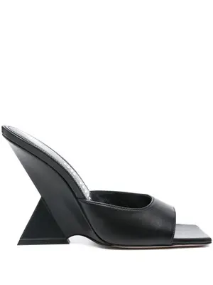 Attico Cheope Heeled Sandals - Black