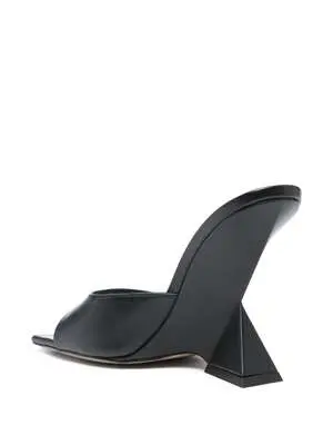 Attico Cheope Heeled Sandals - Black