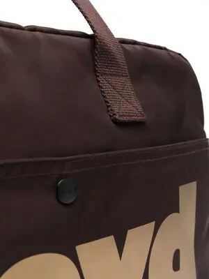 FLOYD Logo-print Zip-fastening Holdall - Brown