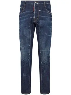 Dsquared2 Straight-leg Jeans With Logo Appliqu