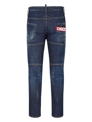 Dsquared2 Straight-leg Jeans With Logo Appliqu
