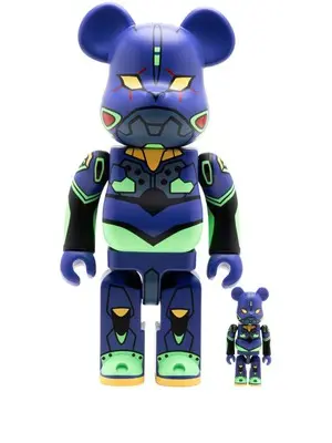 MEDICOM TOY Evangelion Unit 1 New Paint Version Be@rbrick 100% And 400% Figure Set - Purple